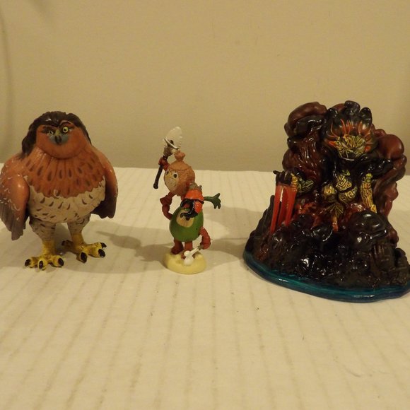 Disney | Toys | Disney Moana Lot Of 3 Figures Te Fiti Maui Coconuts ...